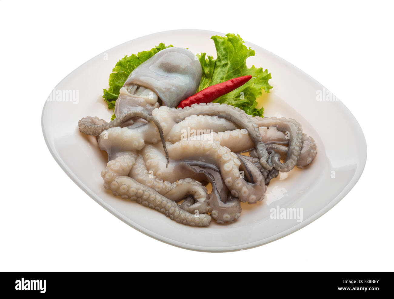 Raw octopus ready for cooking Stock Photo - Alamy