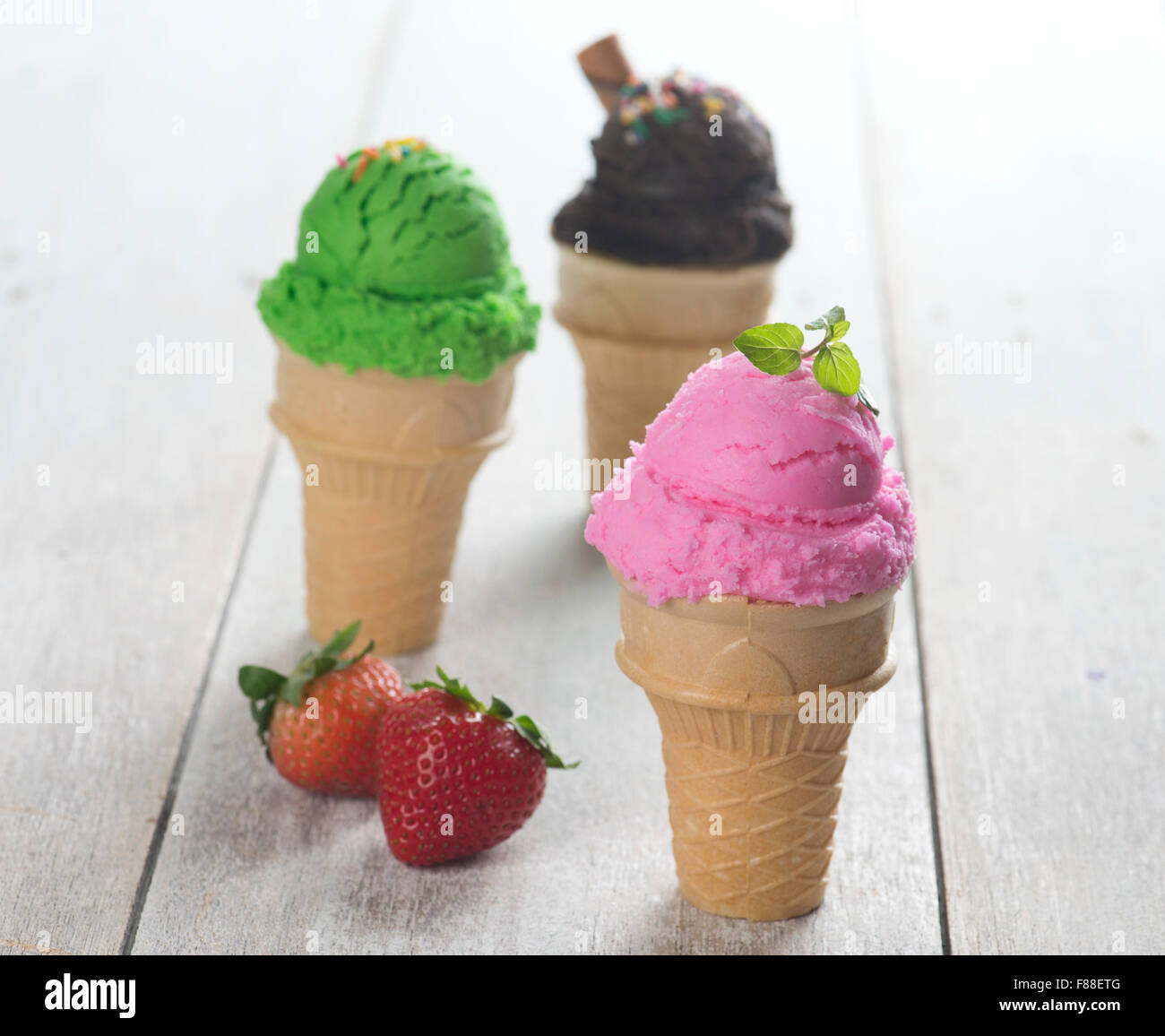 multiple ice creams Stock Photo - Alamy