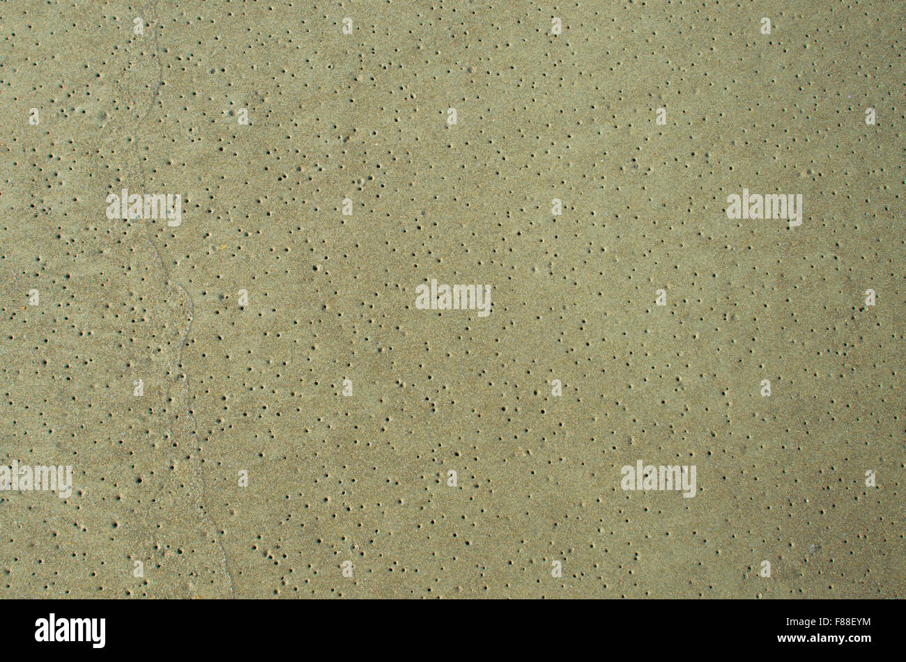 texture and background sea sand with drawing Stock Photo - Alamy