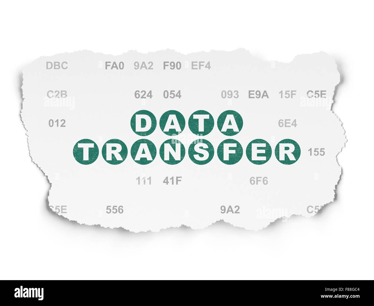 Data concept: Data Transfer on Torn Paper background Stock Photo - Alamy