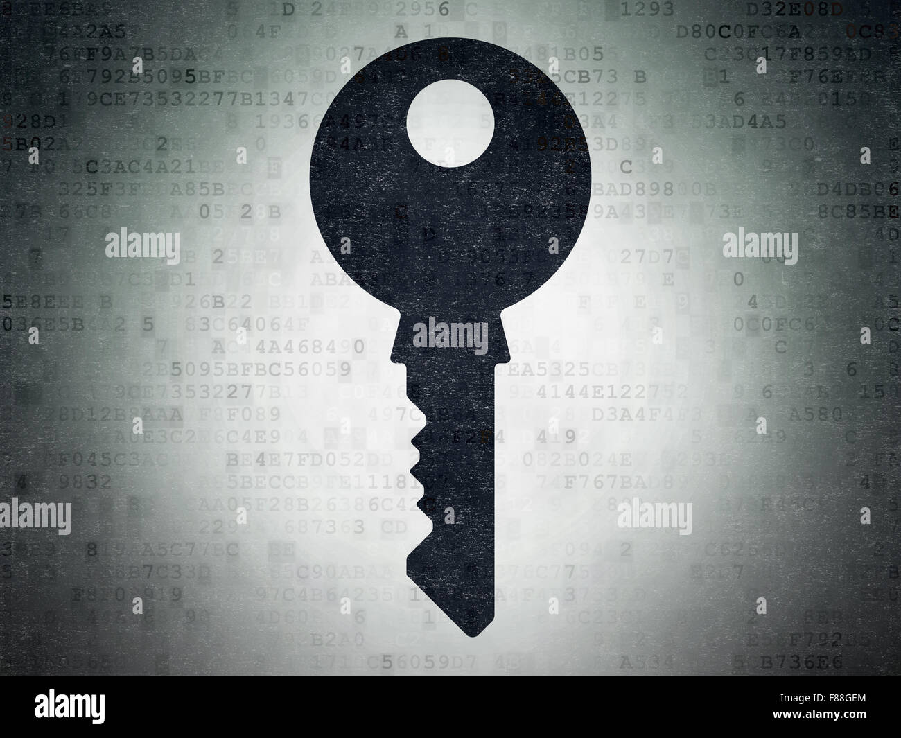 Privacy concept: Key on Digital Paper background Stock Photo - Alamy