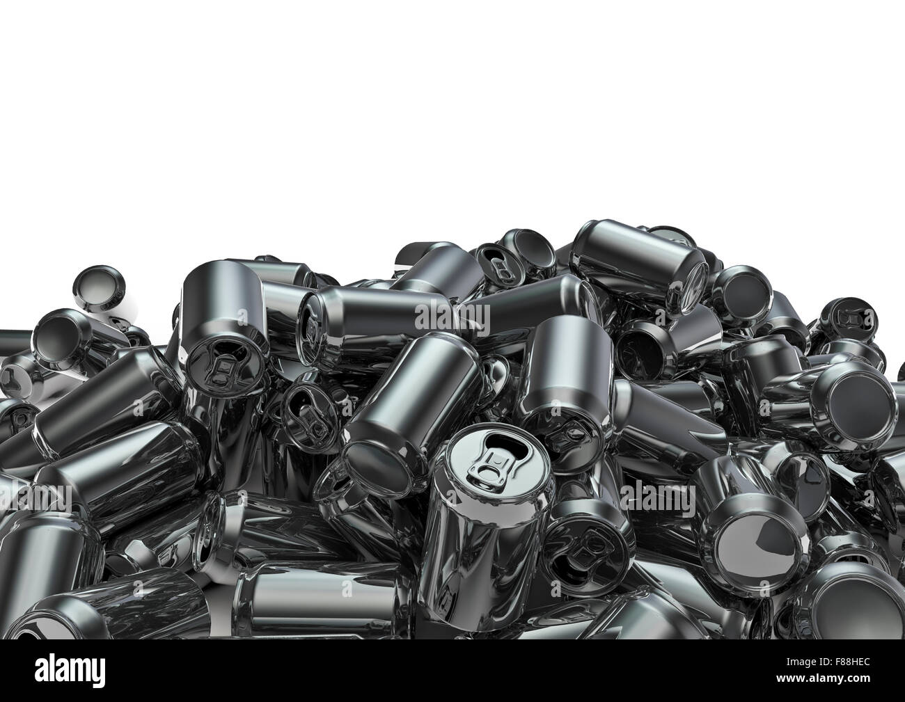 Lots of cans / 3D render of blank beer or soda cans Stock Photo - Alamy