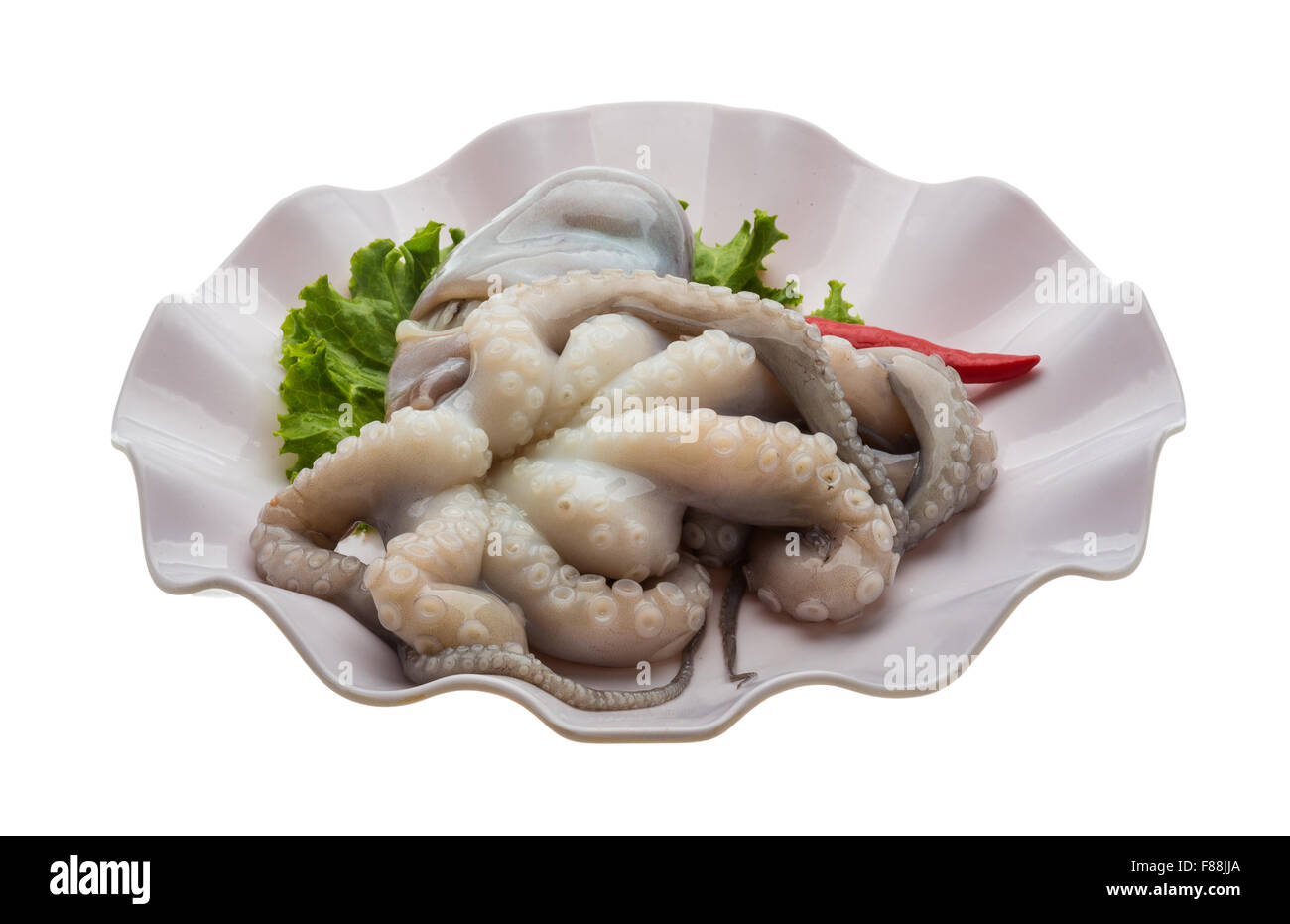 Raw octopus ready for cooking Stock Photo - Alamy