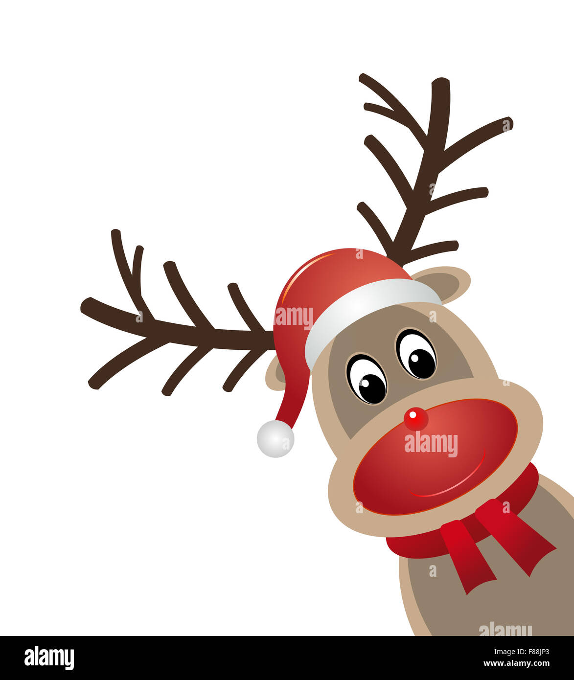 Santa reindeer christmas red hi-res stock photography and images - Alamy