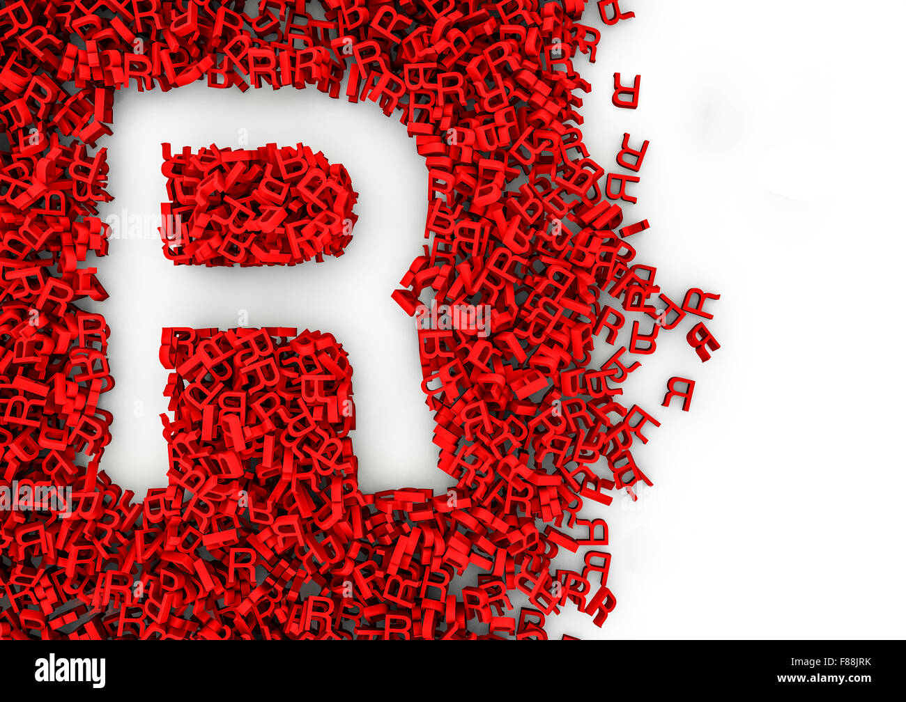 3d letter r hi-res stock photography and images - Alamy
