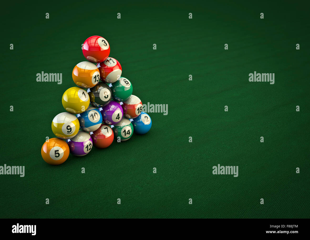 Billiard balls in formation hi-res stock photography and images - Alamy