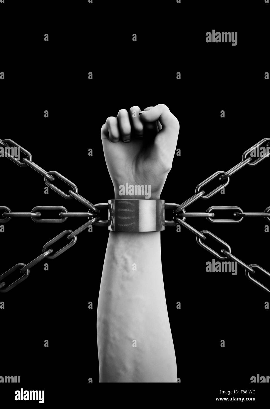 Shackled wrist slave hi-res stock photography and images - Alamy
