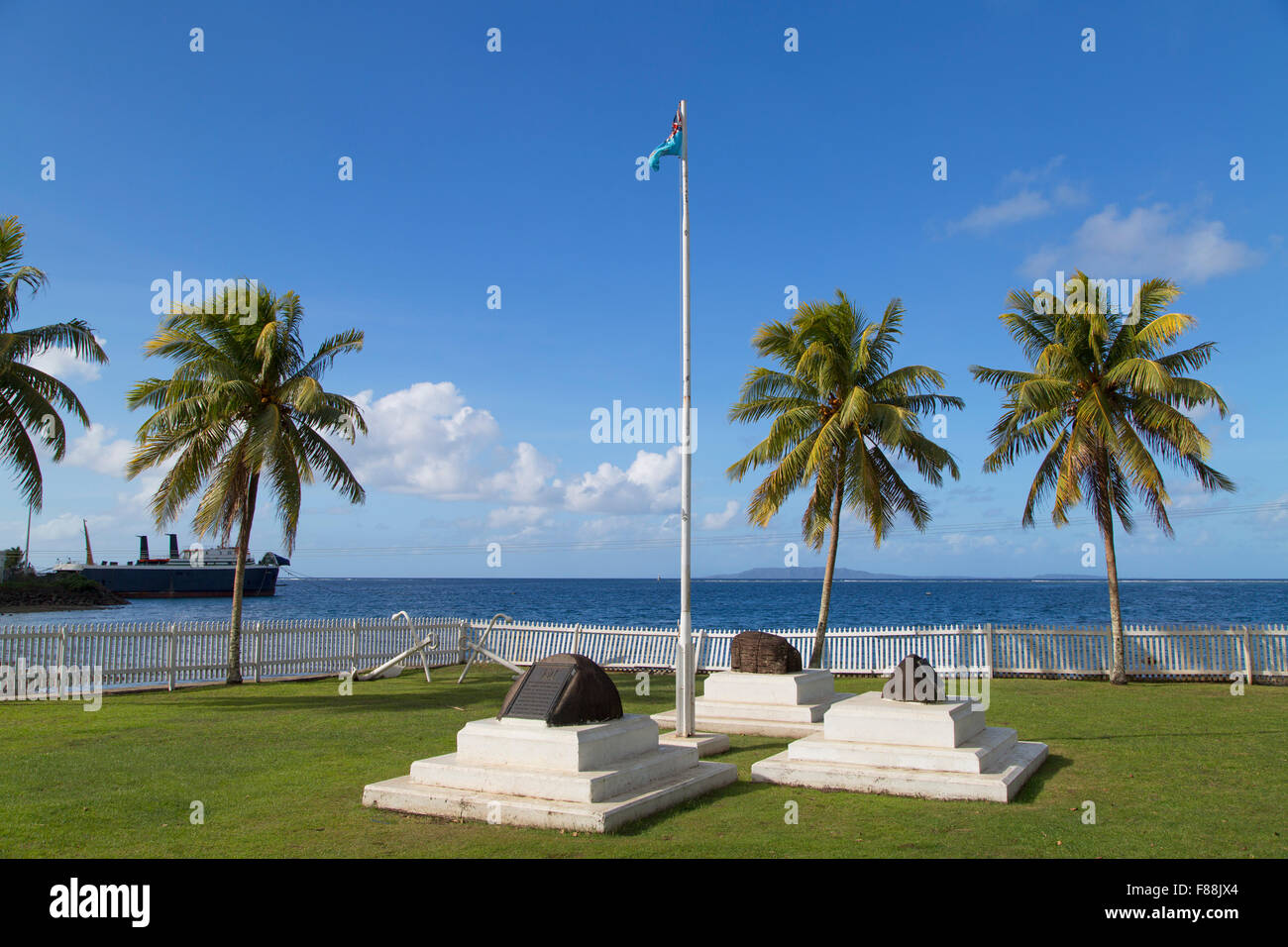 Cession Site, Levuka (UNESCO World Heritage Site), Ovalau, Fiji Stock ...