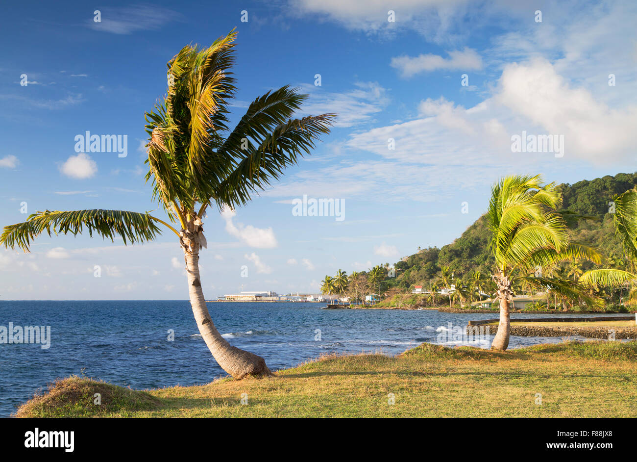 Shore of Levuka (UNESCO World Heritage Site), Ovalau, Fiji Stock Photo ...