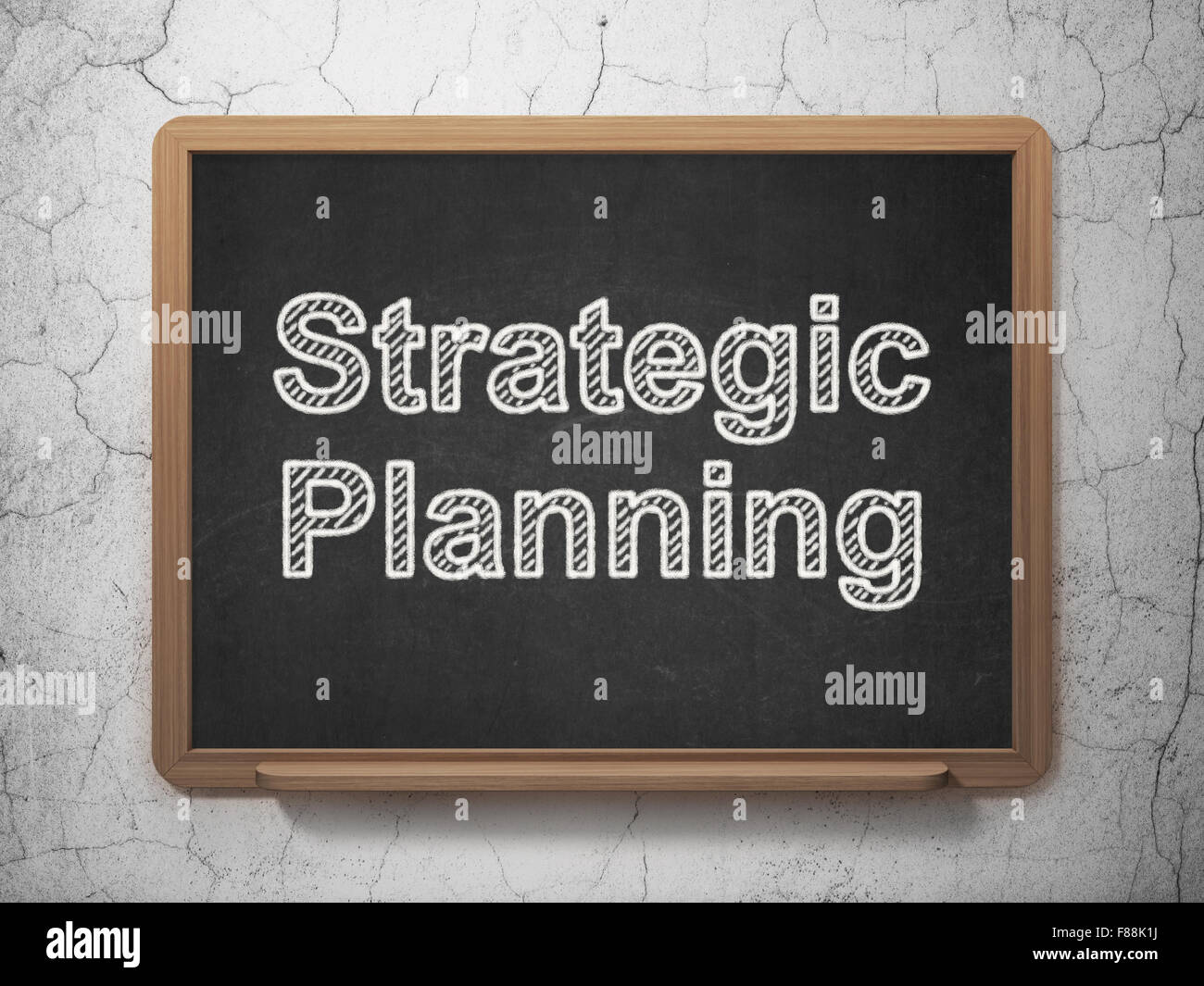 Business concept: Strategic Planning on chalkboard background Stock ...