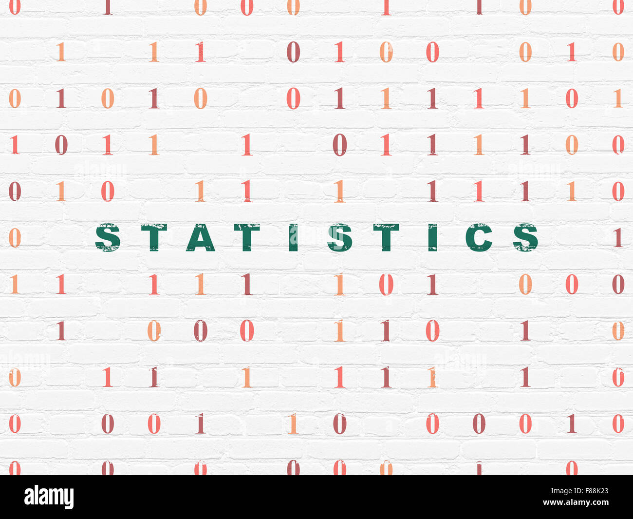 Finance concept: Statistics on wall background Stock Photo - Alamy