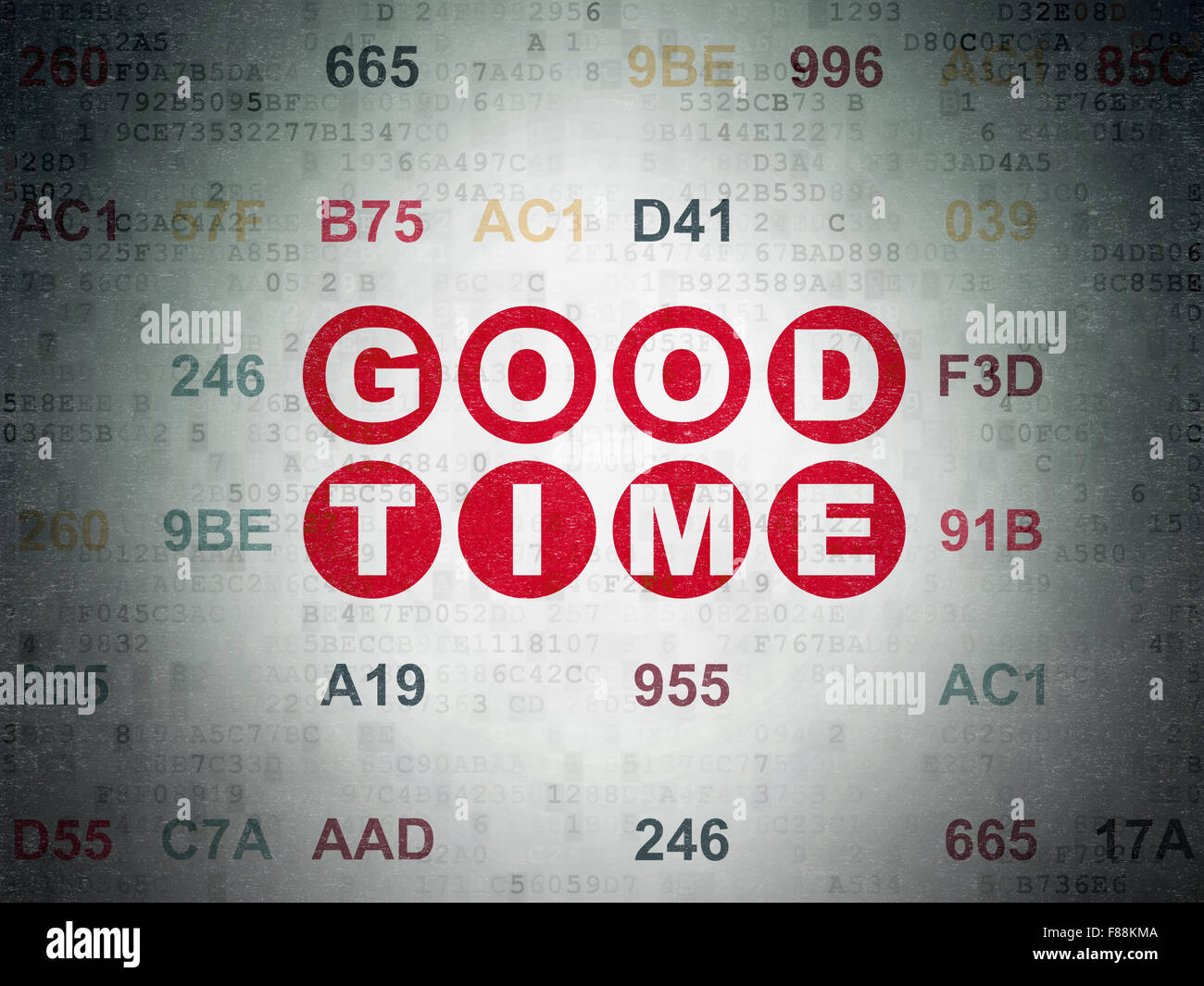 Timeline concept: Good Time on Digital Paper background Stock Photo - Alamy