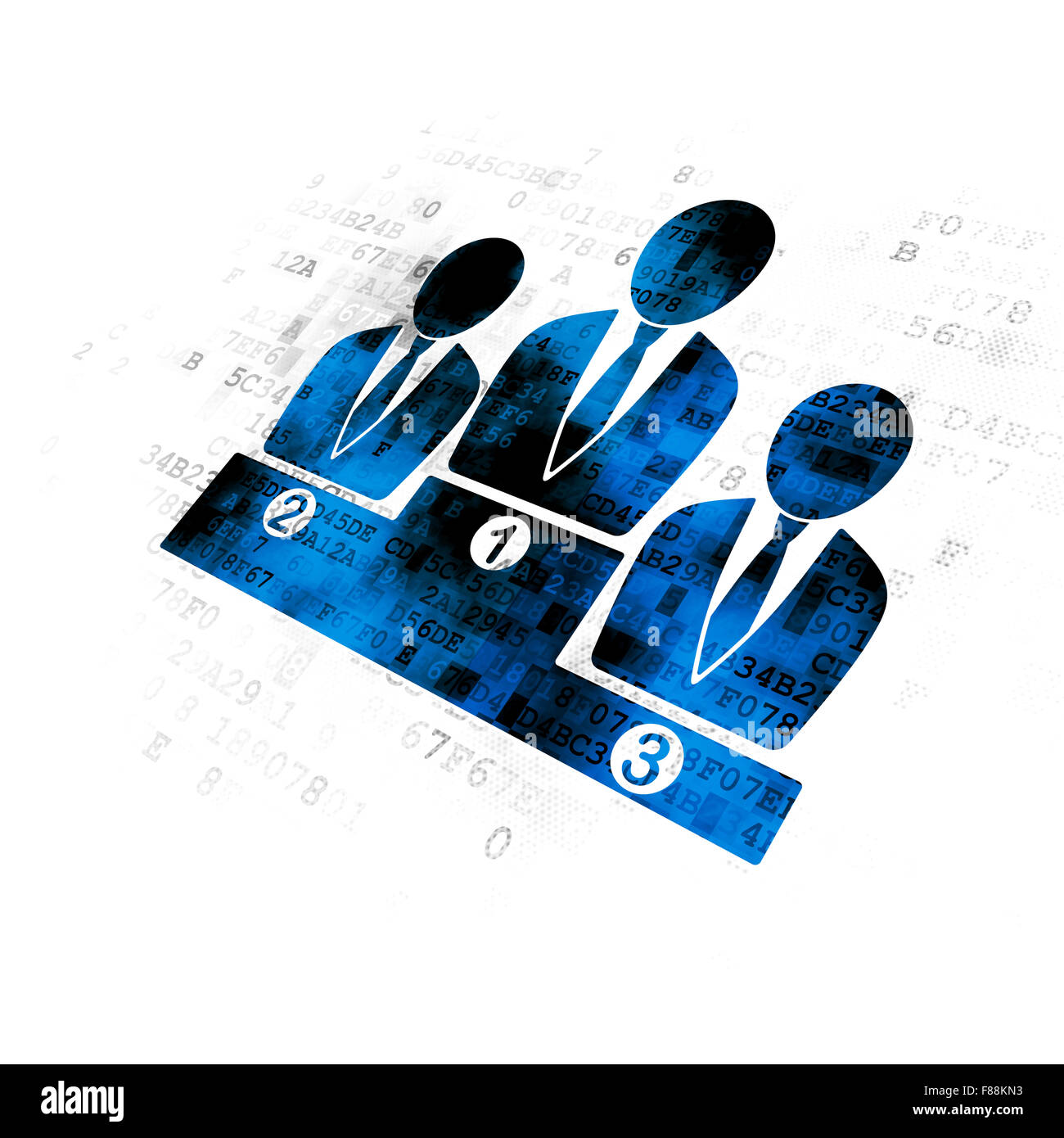 Marketing concept: Business Team on Digital background Stock Photo - Alamy