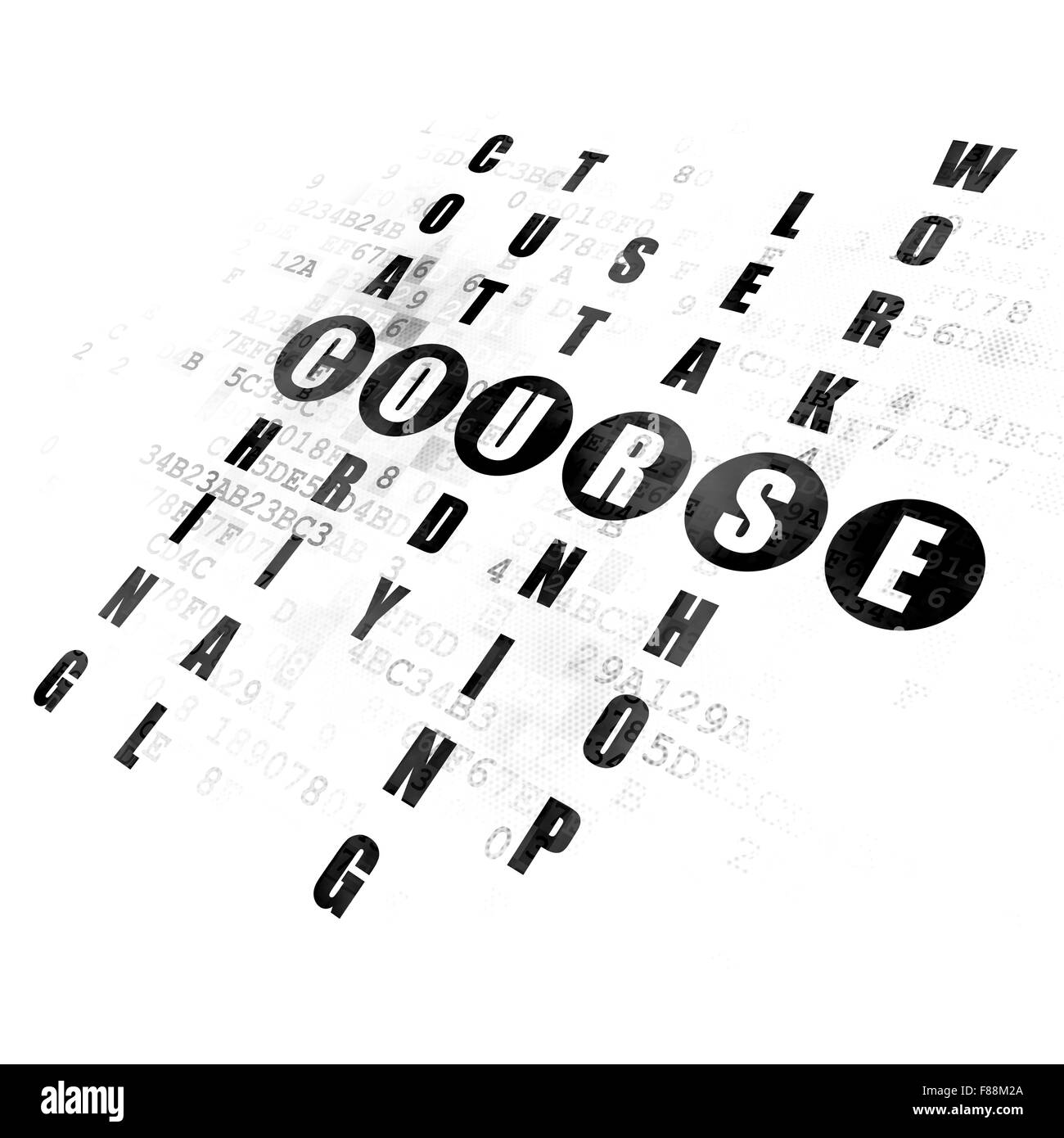 Course code Black and White Stock Photos & Images - Alamy