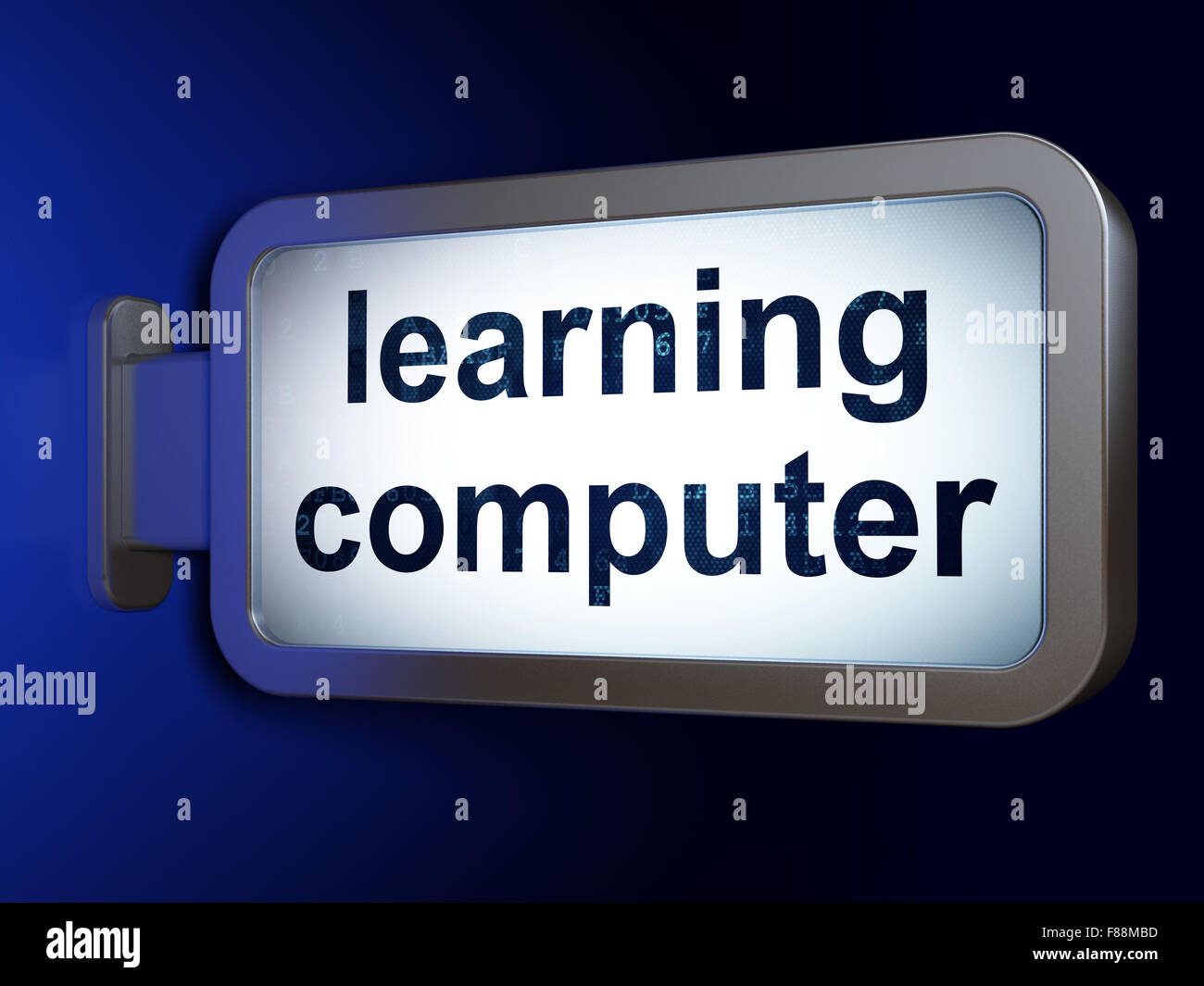 Learning concept: Learning Computer on billboard background Stock Photo ...