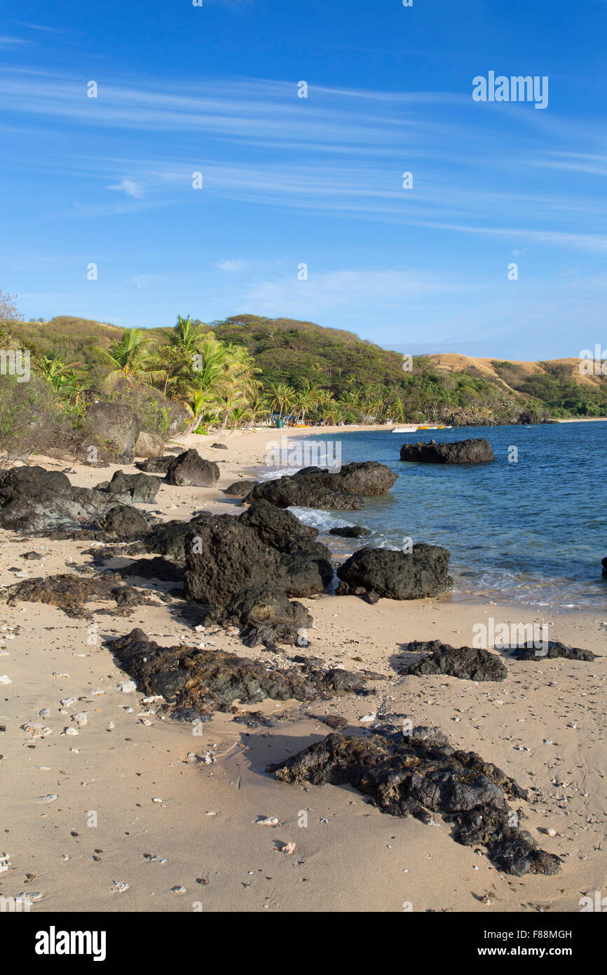 Beach on Waya Island, Yasawa Islands, Fiji Stock Photo - Alamy