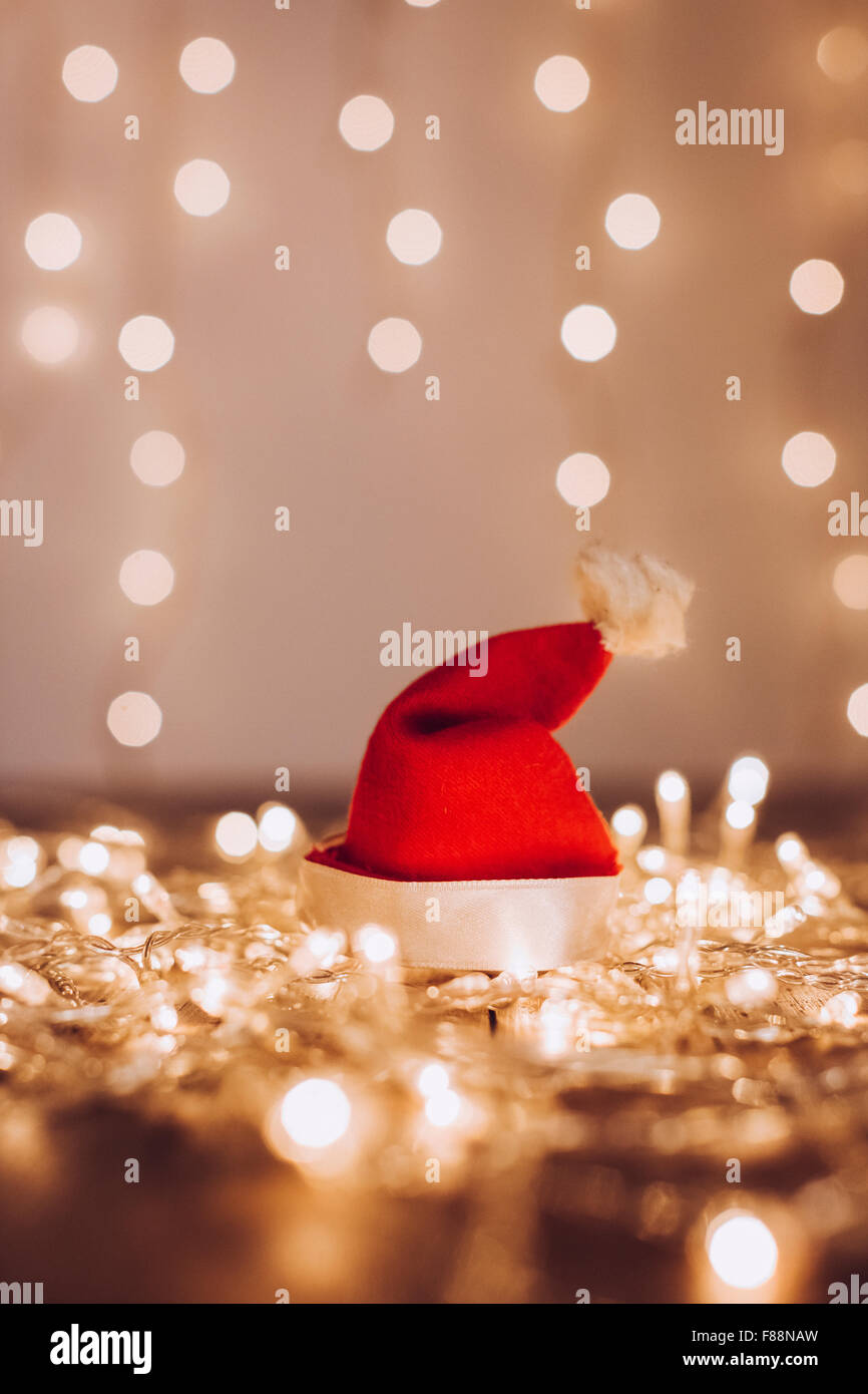 Lights santa hat hi-res stock photography and images - Alamy