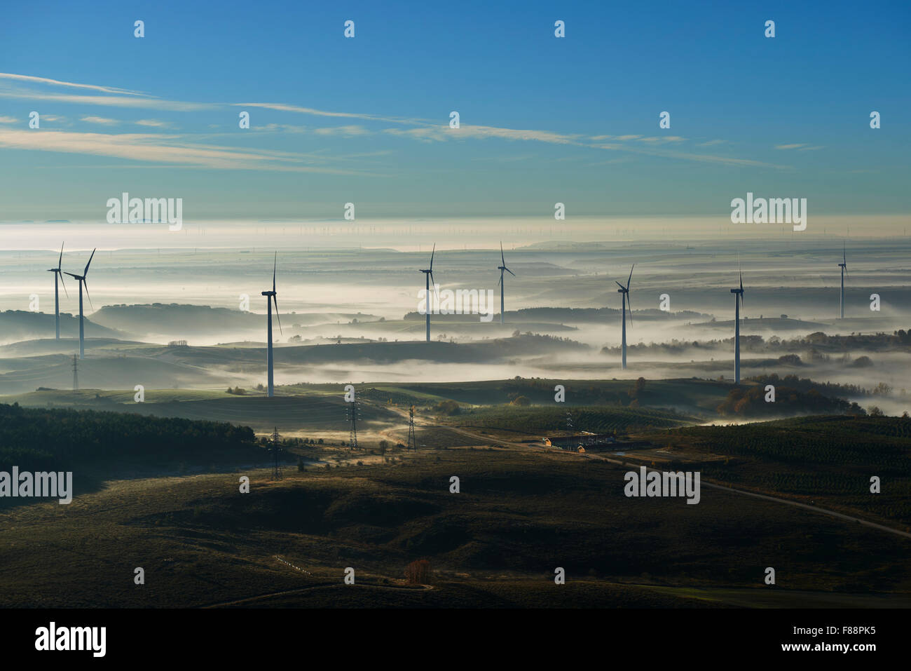 Wind Farm, Burgos, Spain, Europe Stock Photo - Alamy