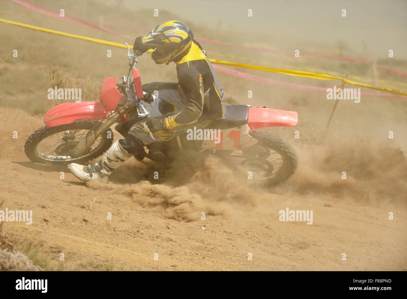 motocross bike in a race representing concept of speed and power in ...