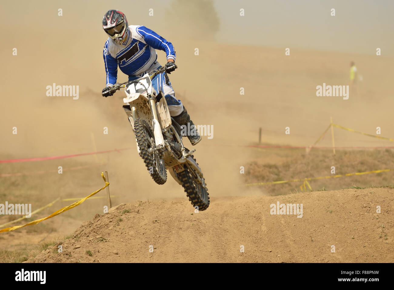 motocross bike in a race representing concept of speed and power in ...