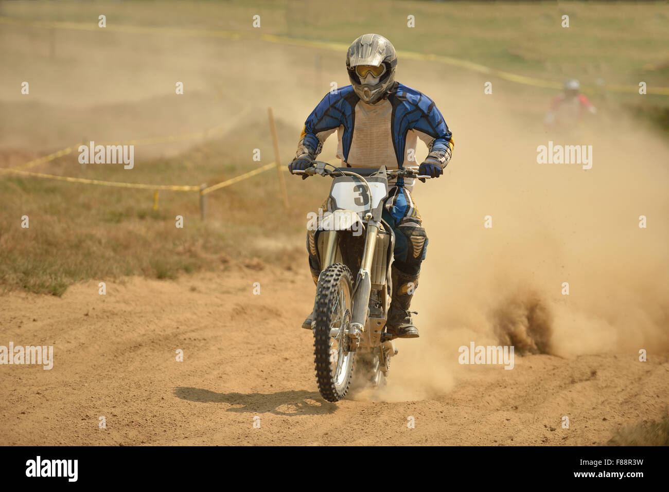 motocross bike in a race representing concept of speed and power in ...