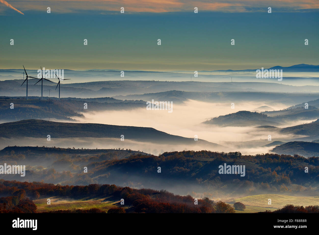 Wind Farm, Burgos, Spain, Europe Stock Photo - Alamy