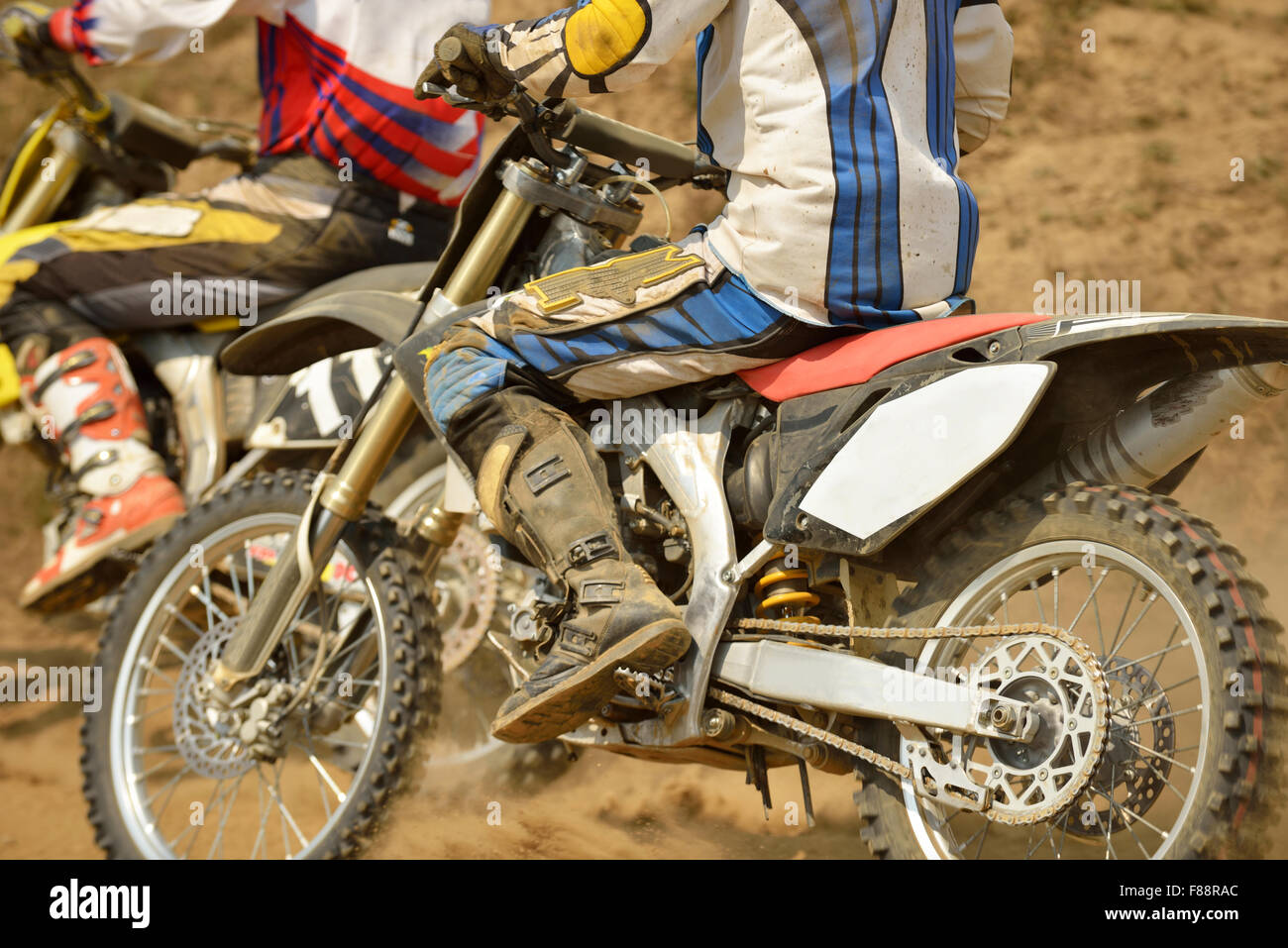 motocross bike in a race representing concept of speed and power in ...