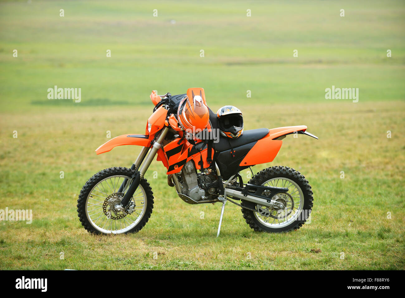 motocross bike in a race representing concept of speed and power in ...