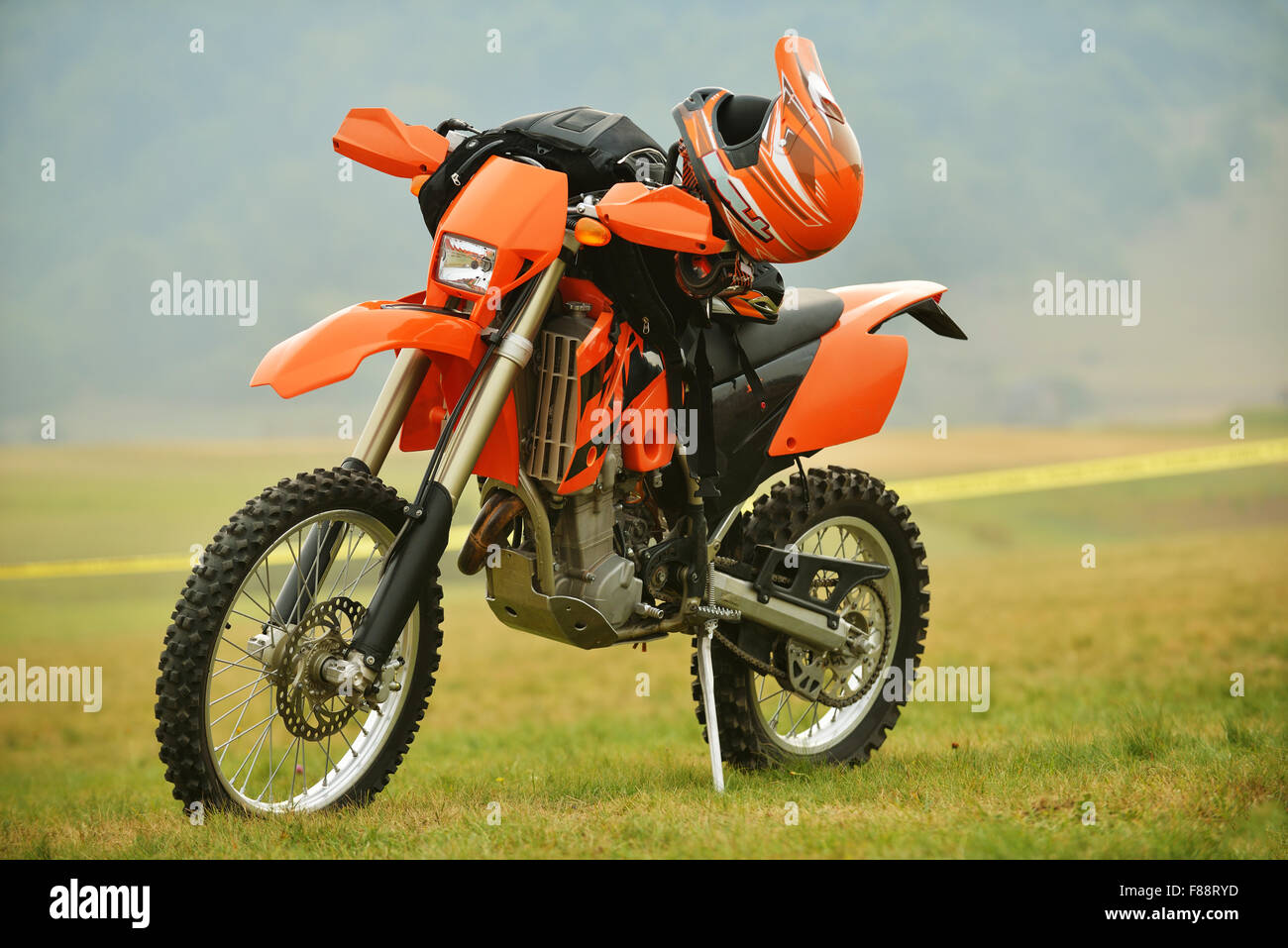 motocross bike in a race representing concept of speed and power in ...