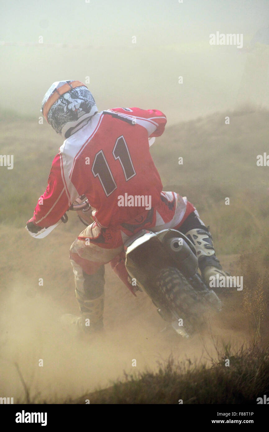 motocross bike in a race representing concept of speed and power in ...