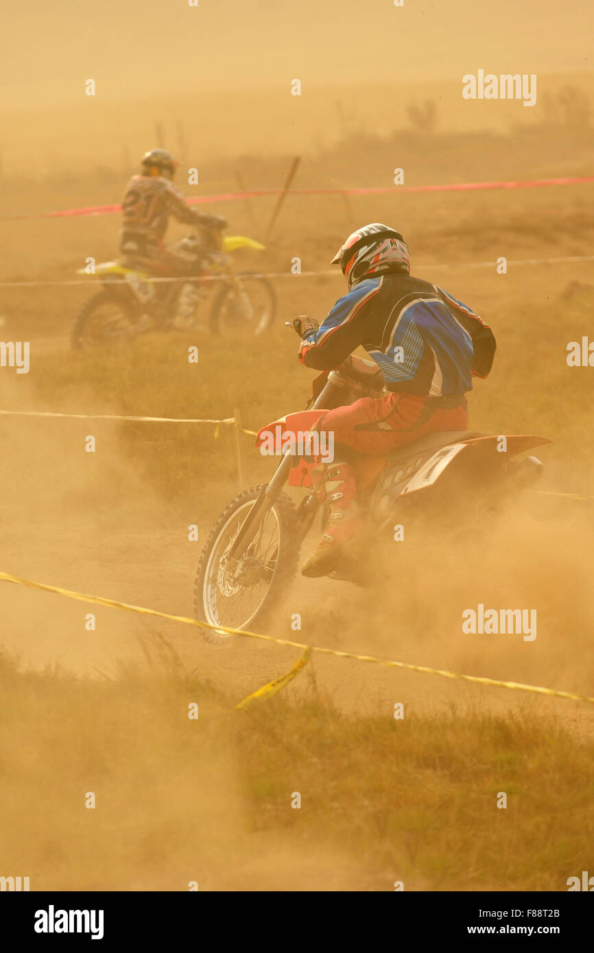motocross bike in a race representing concept of speed and power in ...