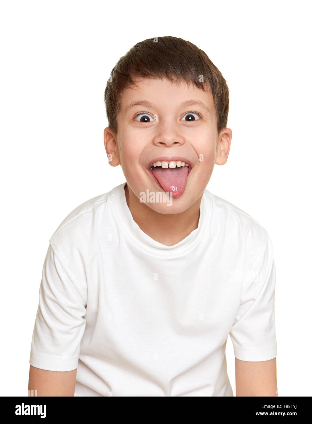 boy make faces, teenager fun portrait closeup Stock Photo - Alamy