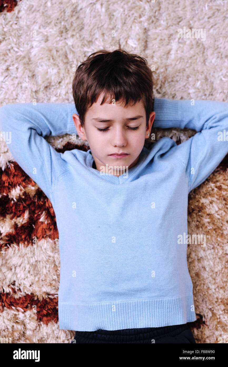 child kid boy portrait happy at home Stock Photo - Alamy