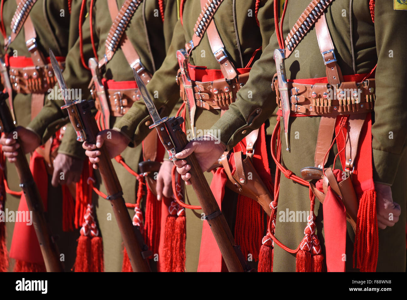 Amman, Jordan. 07th Dec, 2015. The honor guard of the Jordanian King ...