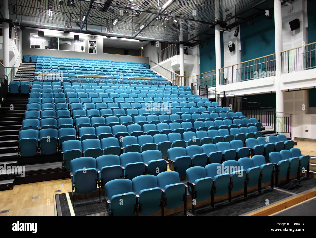 The new theatre auditorium at the refurbished Gwyn Hall community ...