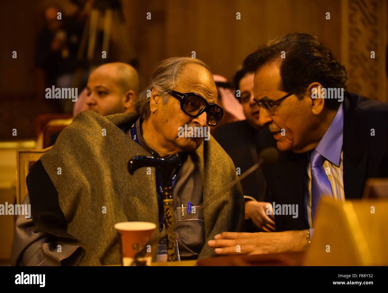 Cairo, Egypt. 7th Dec, 2015. Members of Arab thought foundation take ...