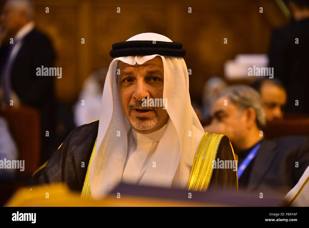 Cairo, Egypt. 7th Dec, 2015. Members of Arab thought foundation take ...