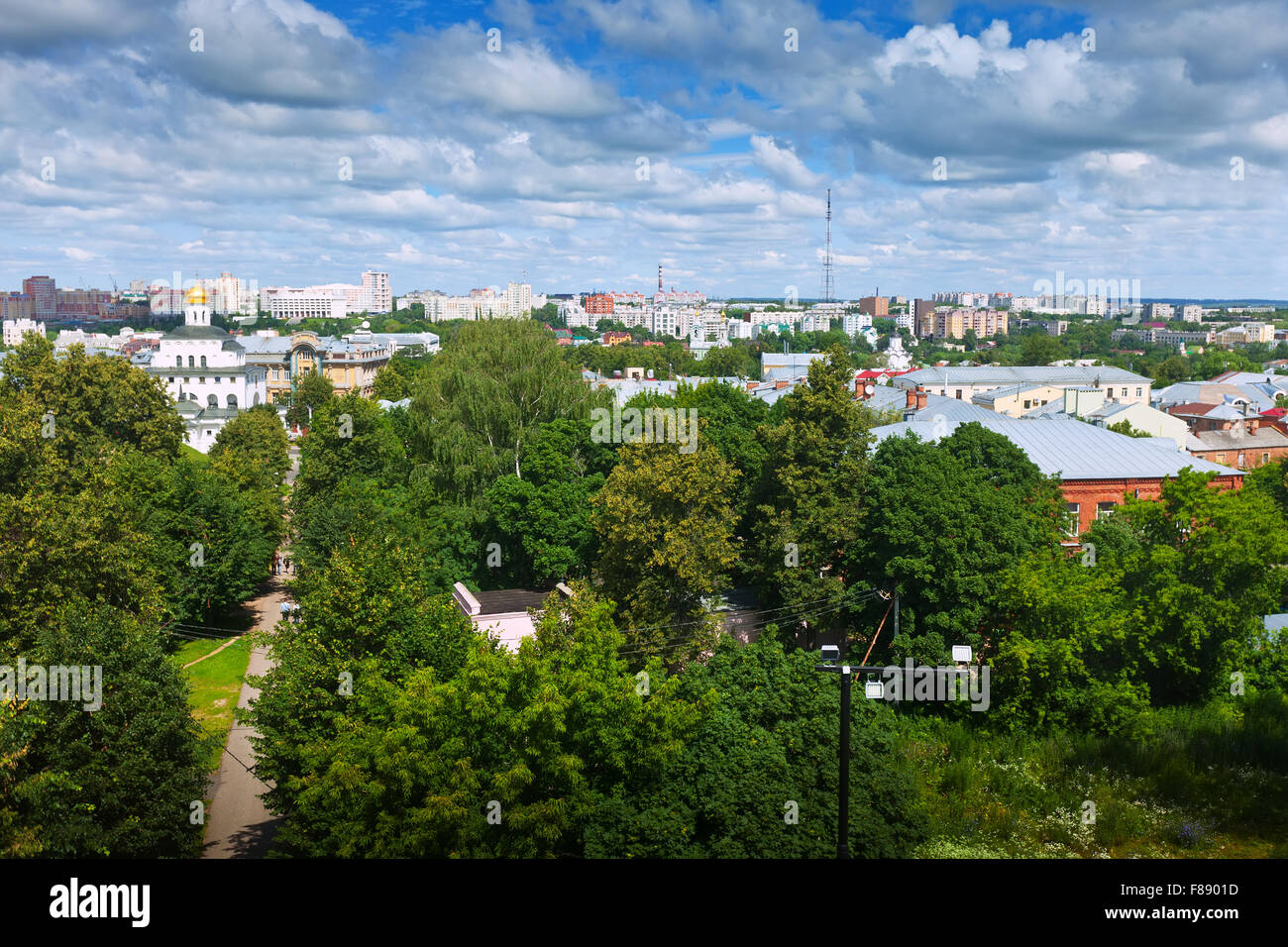 Top view of Vladimir city, Russia Stock Photo - Alamy