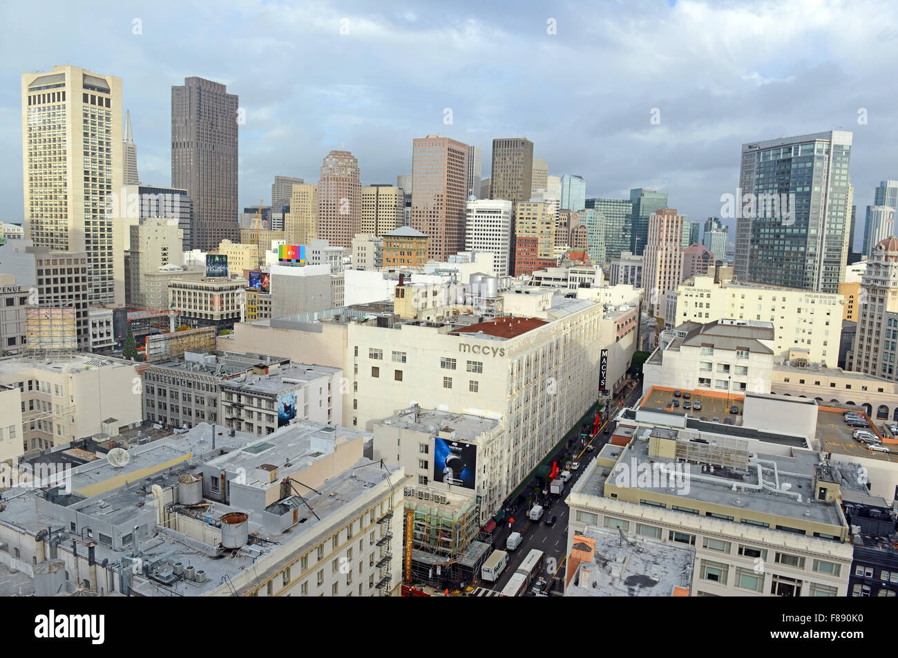 Tightly packed buildings in San Francisco, California Stock Photo - Alamy