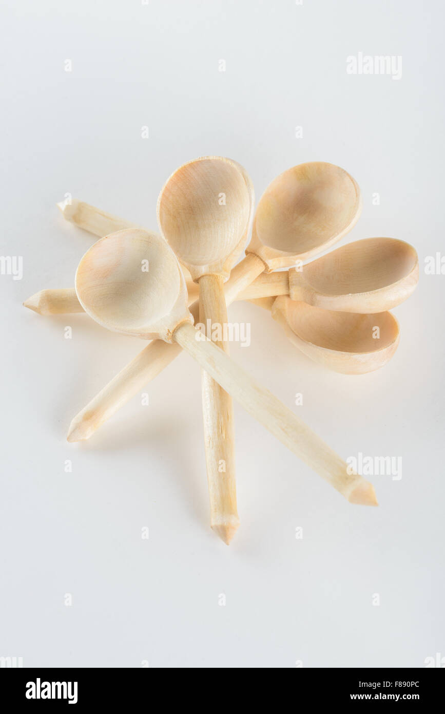 little Wooden Spoons Stock Photo - Alamy