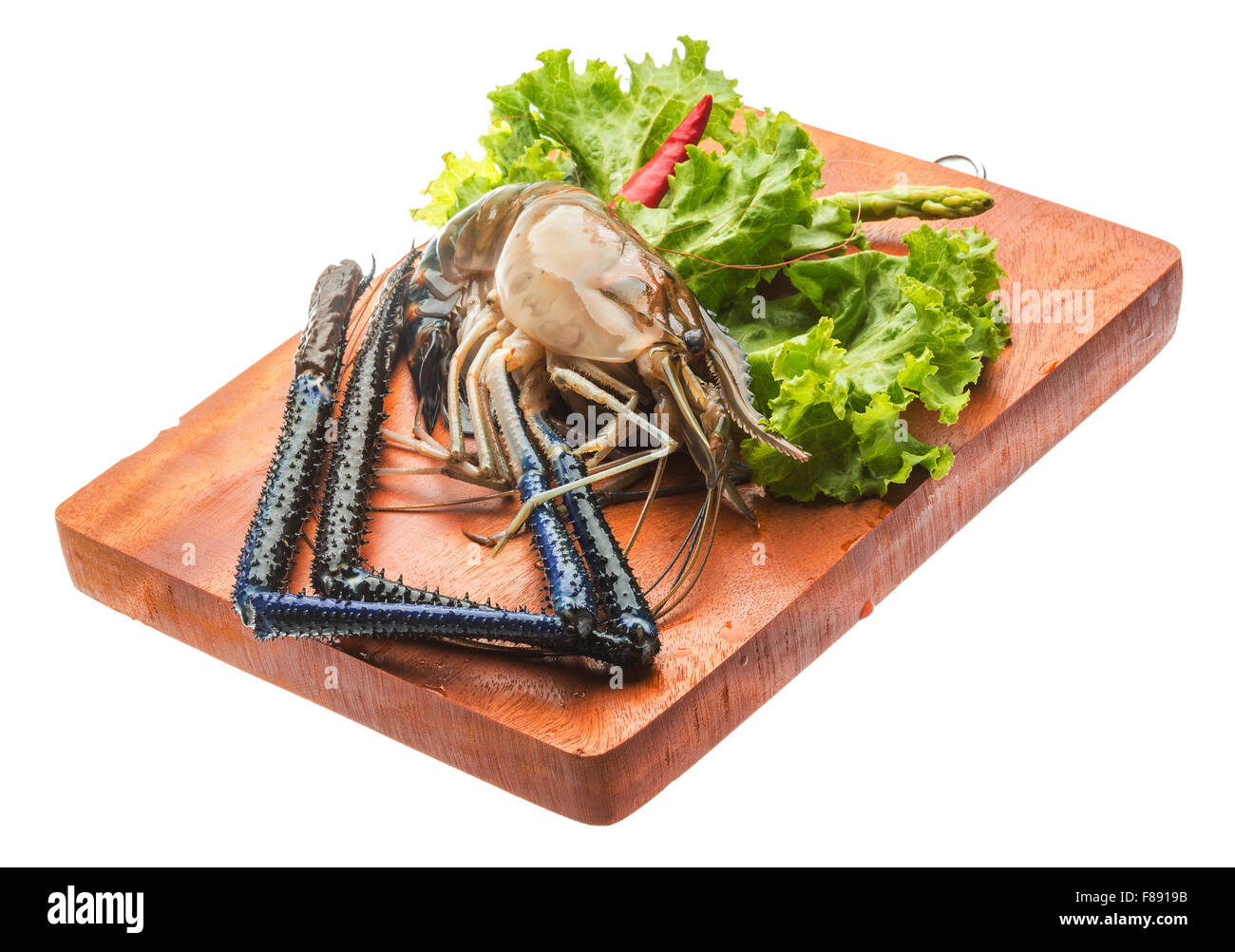 Big Freshwater prawn ready for cooking Stock Photo - Alamy