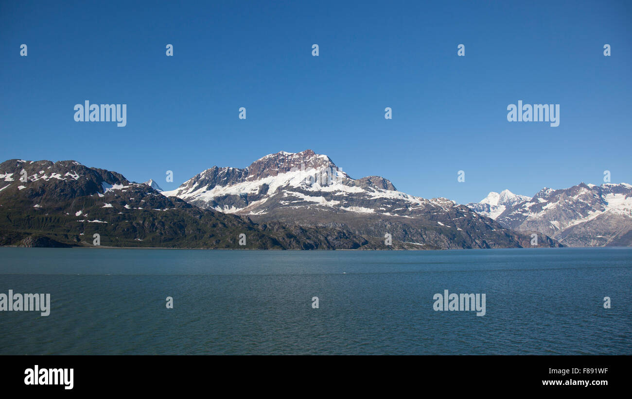 rugged alaska mountains in glacier national park Stock Photo - Alamy