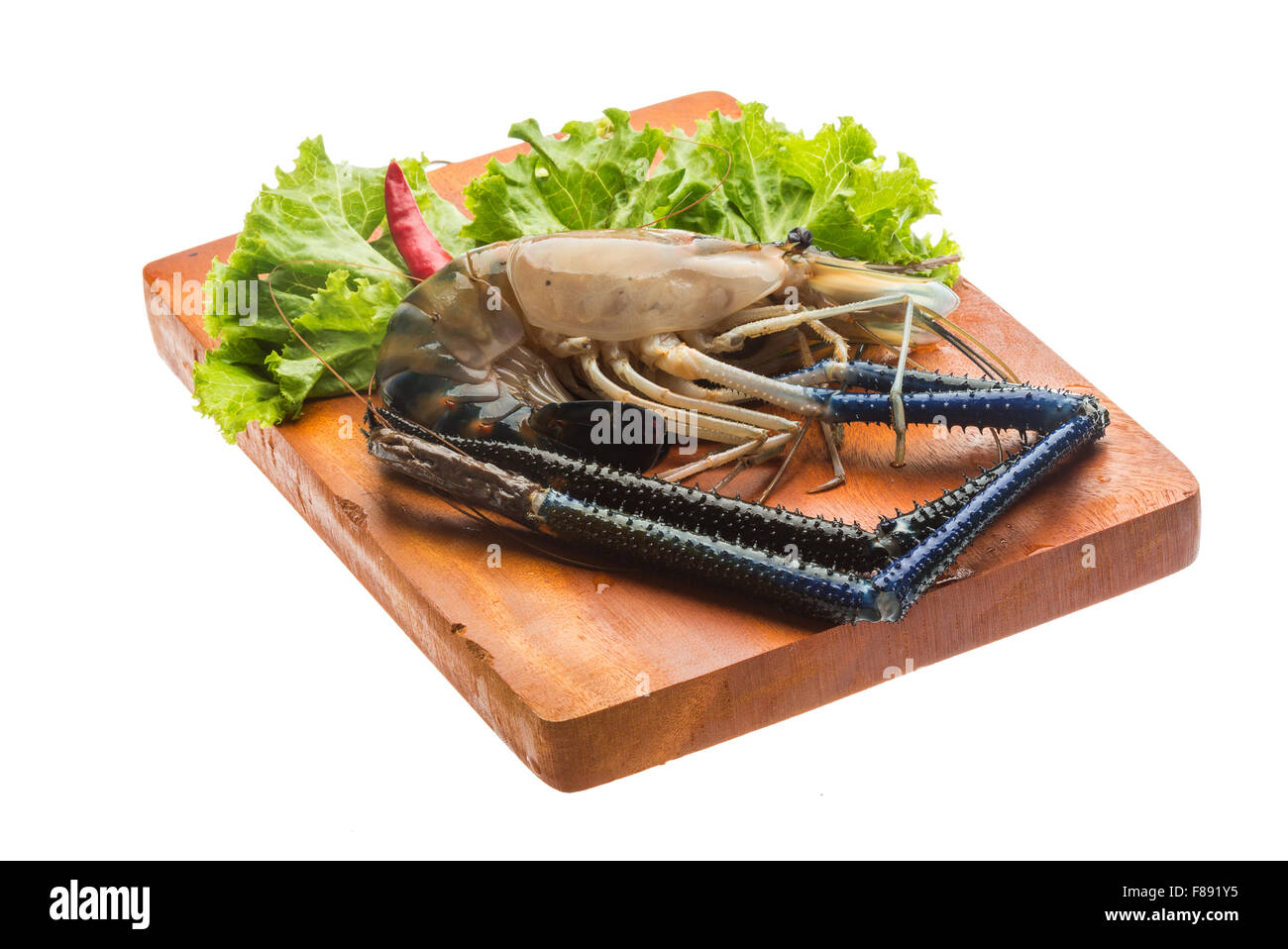 Big Freshwater prawn ready for cooking Stock Photo - Alamy