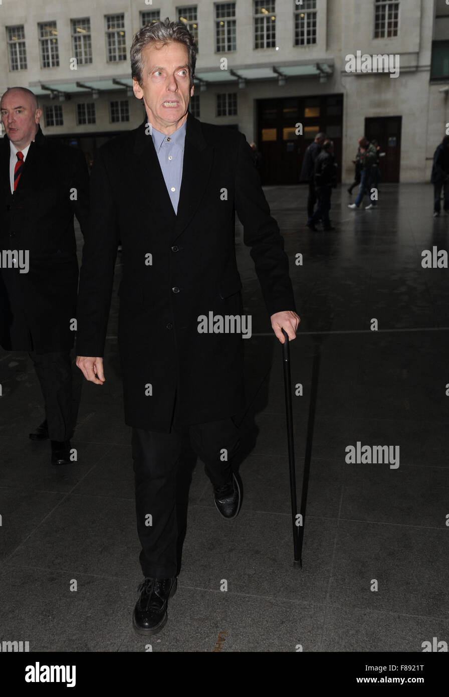 Peter Capaldi seen out and about in London at BBC Studioss. Featuring ...