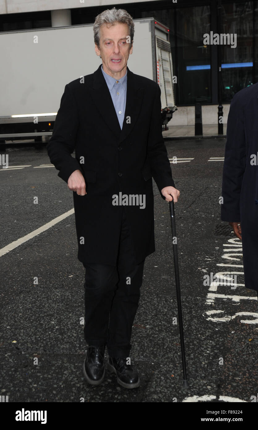 Peter Capaldi seen out and about in London at BBC Studioss. Featuring ...