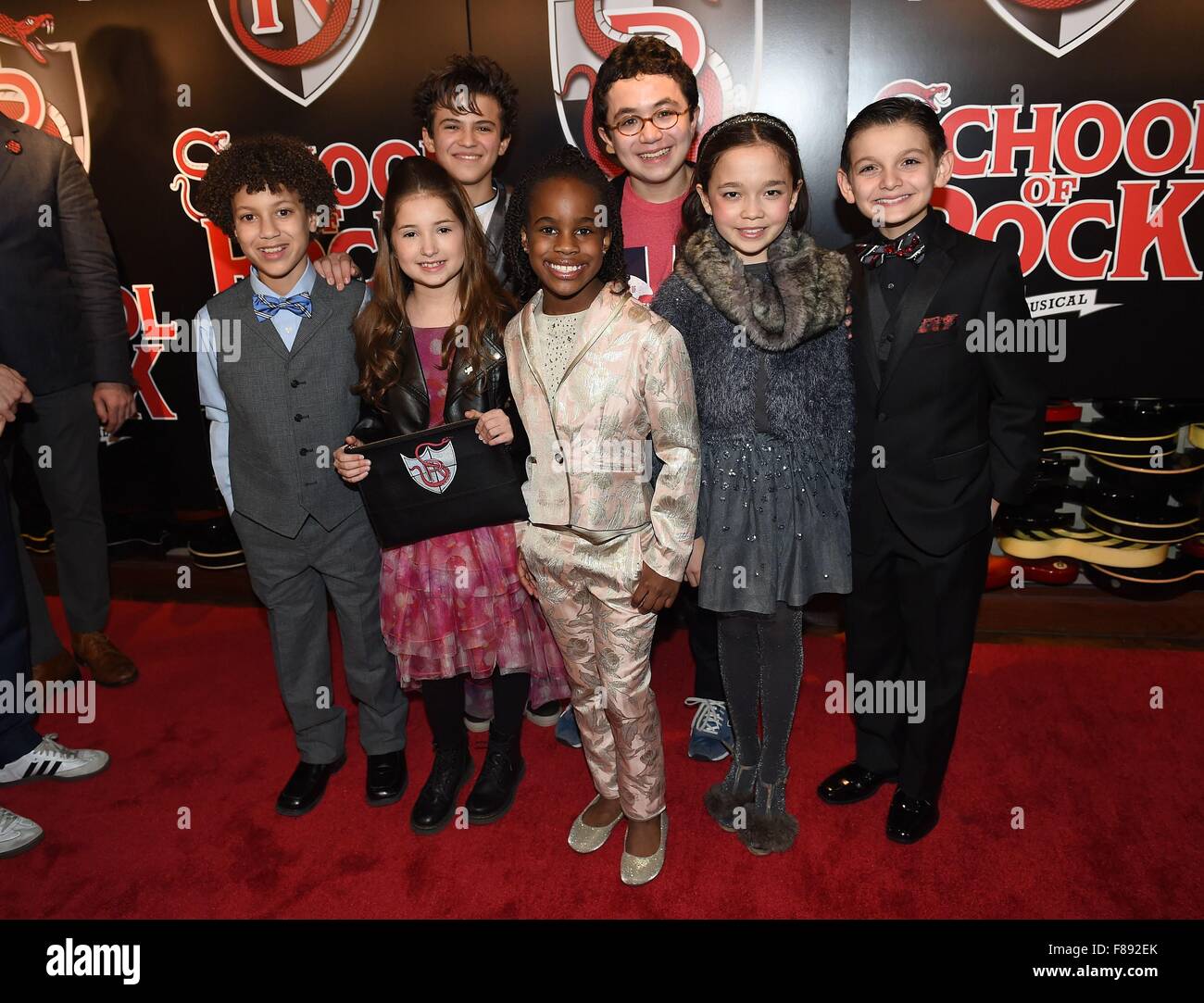 New York, NY, USA. 6th Dec, 2015. Front Row (L-R) Brandon Niederauer ...