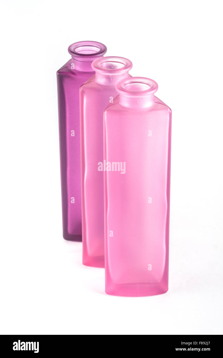 Pink Decorative Bottles Stock Photo - Alamy
