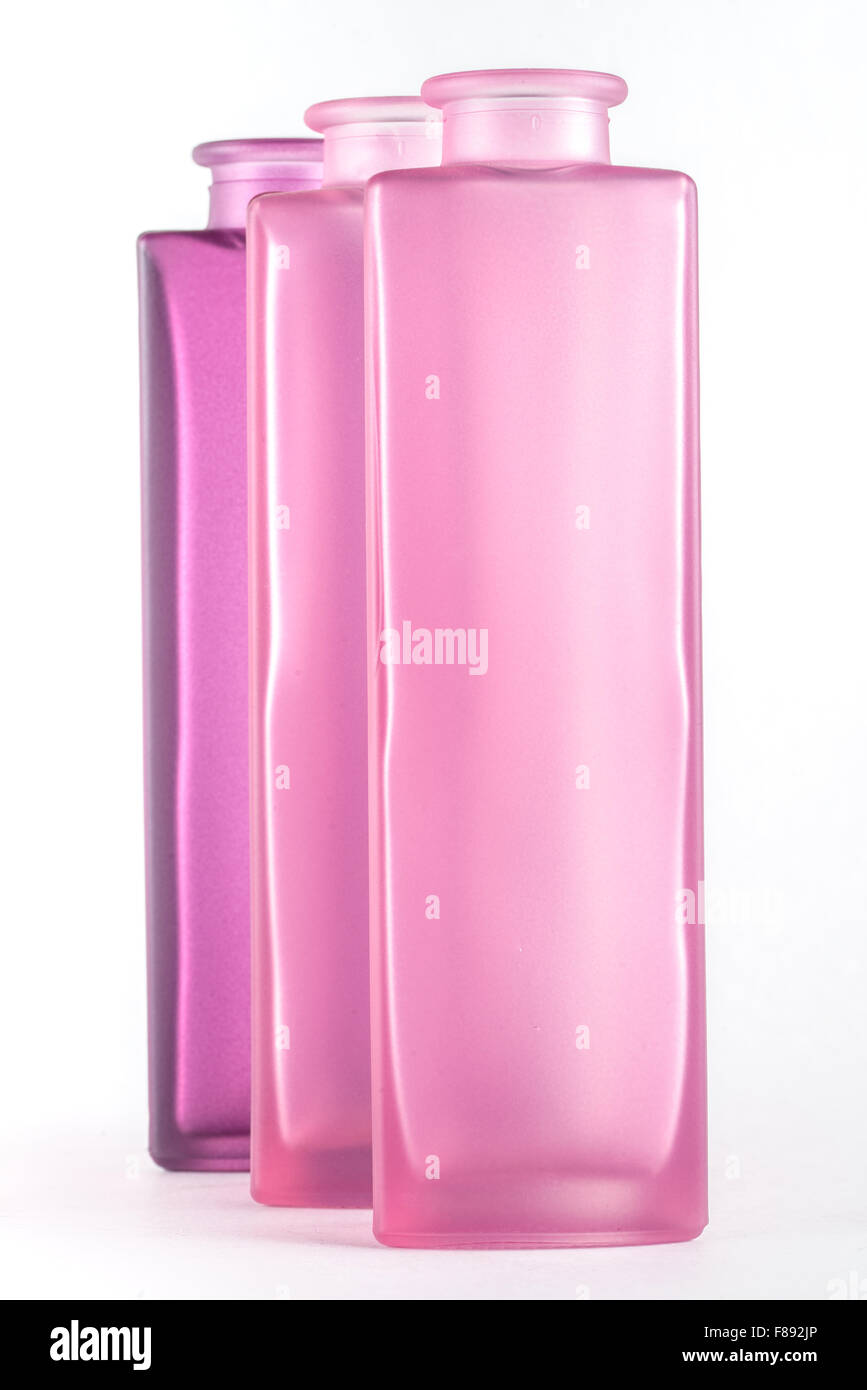 Pink Decorative Bottles Stock Photo - Alamy