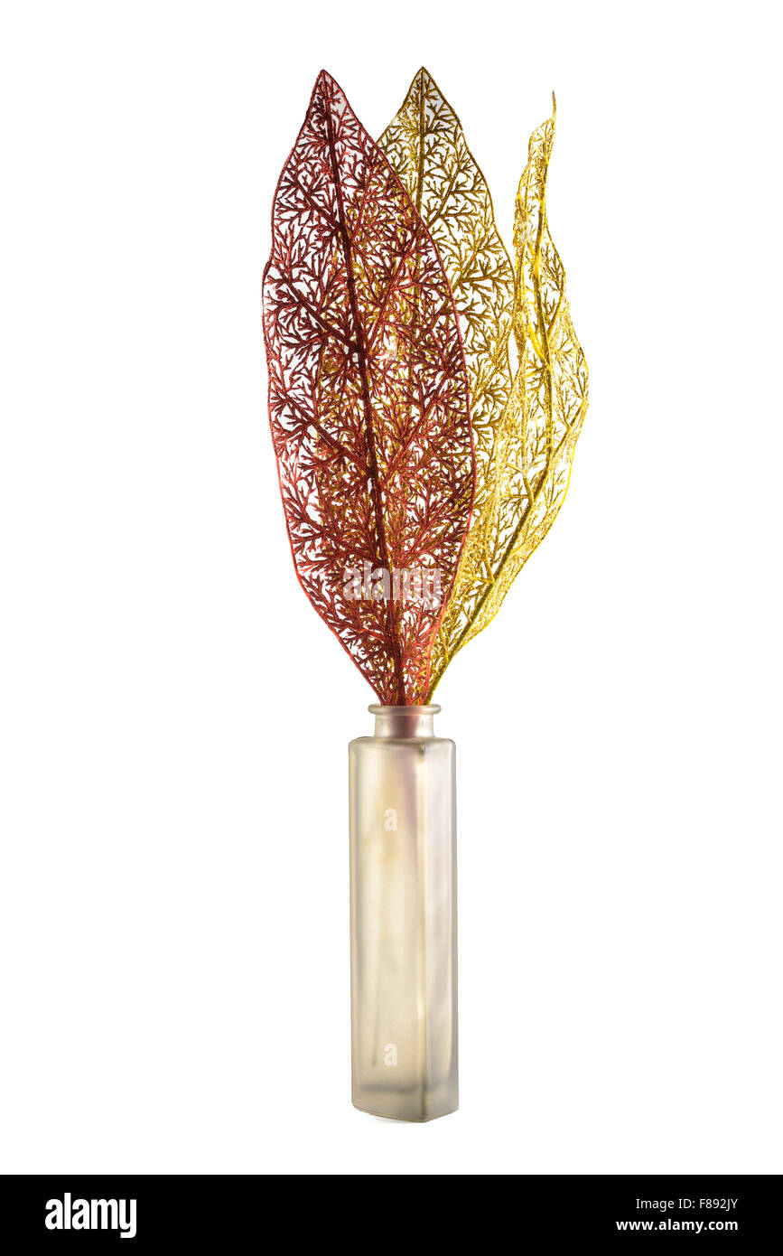 Close up metal leaves Cut Out Stock Images & Pictures - Alamy