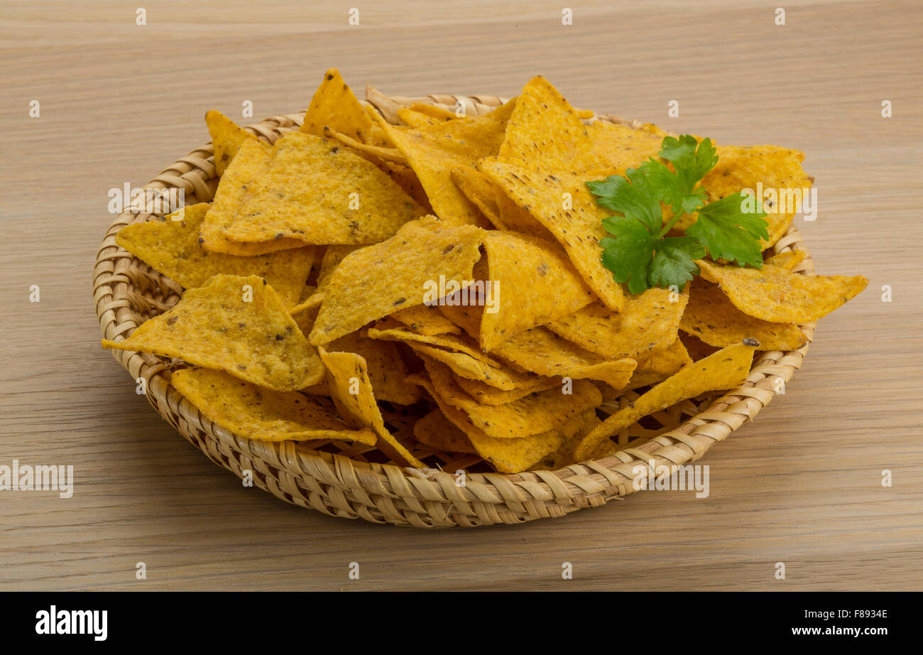 Mexican Nachos in the bowl Stock Photo - Alamy